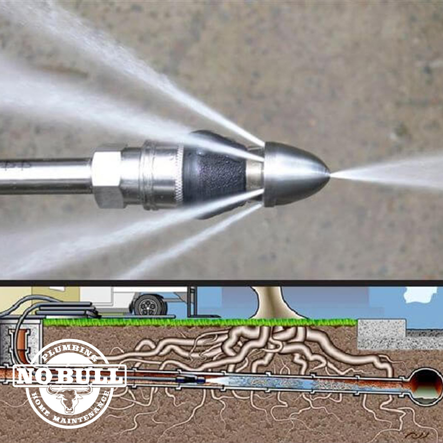 High Pressure Water Jet Drain Cleaning – No Bull Plumbing & Home Maintenance